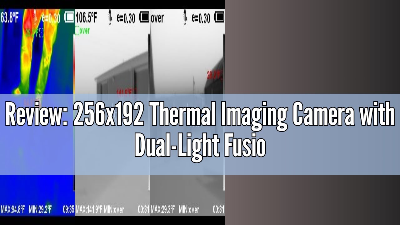 Review: 256x192 Thermal Imaging Camera with Dual-Light Fusion - YouTube