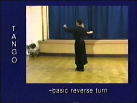 Tango dance steps 29. Basic reverse turn - YouTube