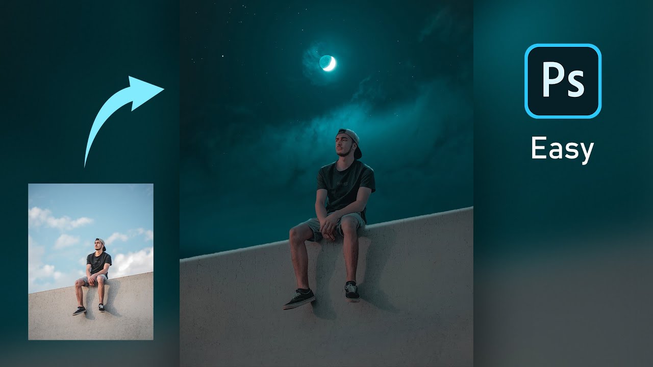 Beautiful Night Sky - Easy Photoshop tutorial - YouTube