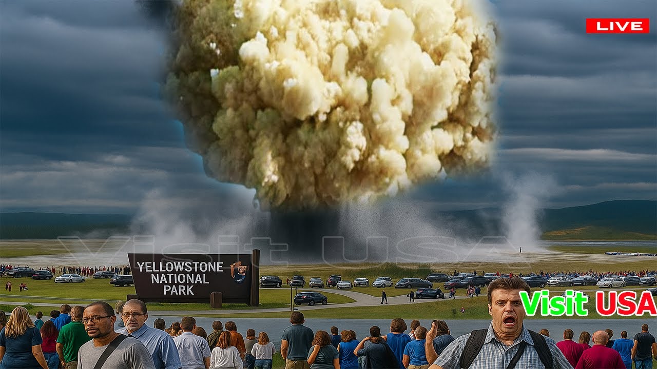 Terrifying: Yellowstone Volcano Erupts, Geysers Blast and Thunder ...