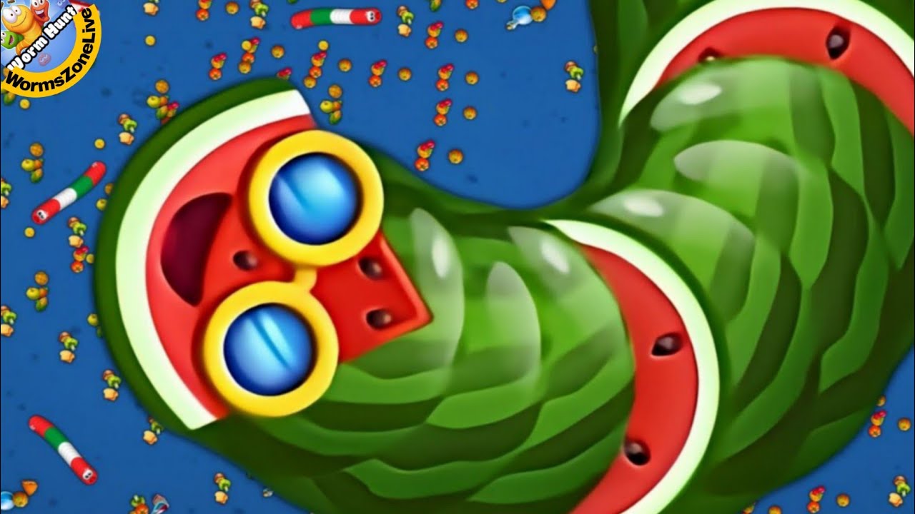 WORMSZONE.IO Crushing the Leaderboard with a GIANT Snake – Top 1 World ...