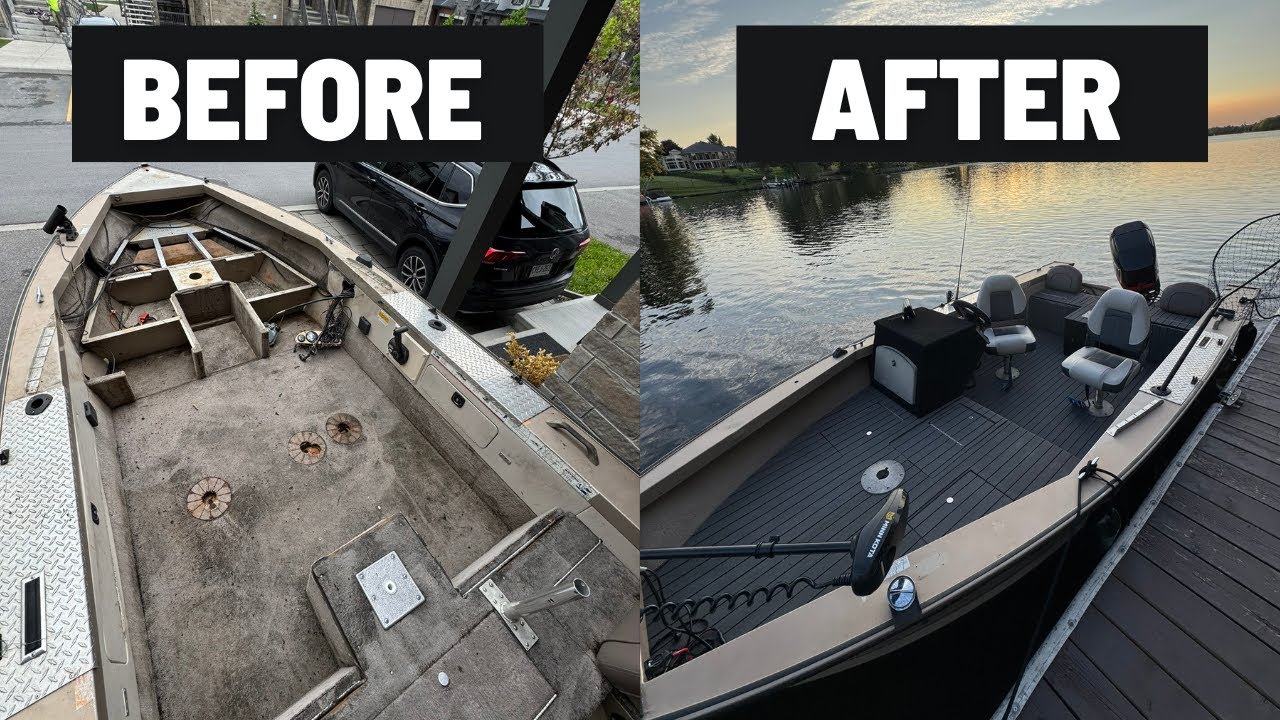 START TO FINISH BOAT RESTORATION - LUND 1700 - YouTube
