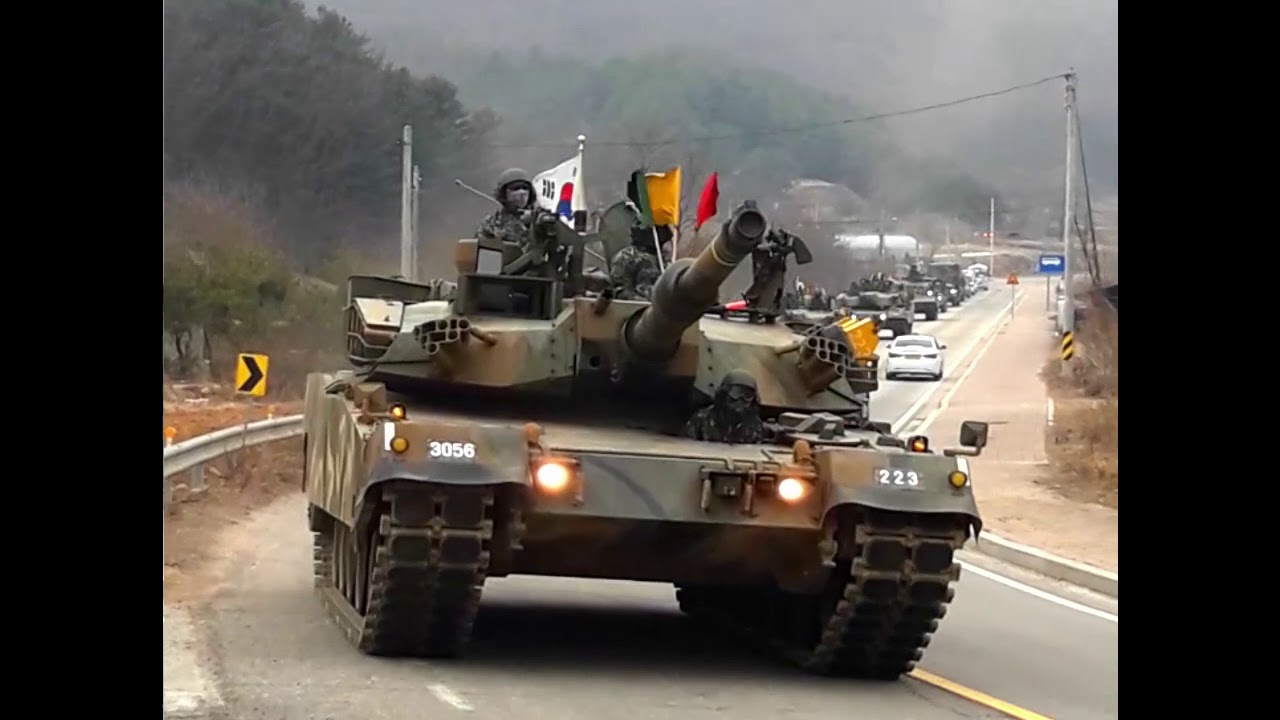 SOUTH KOREAN ARMY BORDER PATROL TANK - YouTube