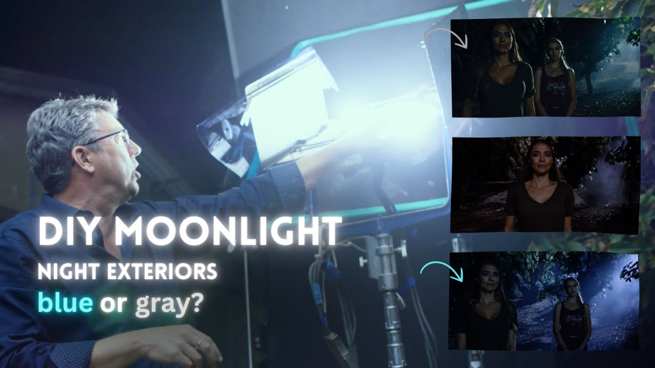 Creating Blue & Gray Moonlight for Night Exteriors | DIY Techniques ...