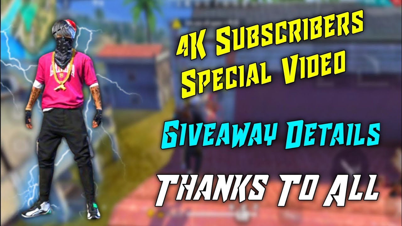 Giveaway Announcement || Thanks For 4K Subscribers || Finally 4K ...