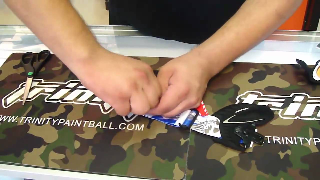 trinitypaintball.com, trinity paintball, BAD HABITZ PAINTBALL INC,strap installation for DYE I4 ...