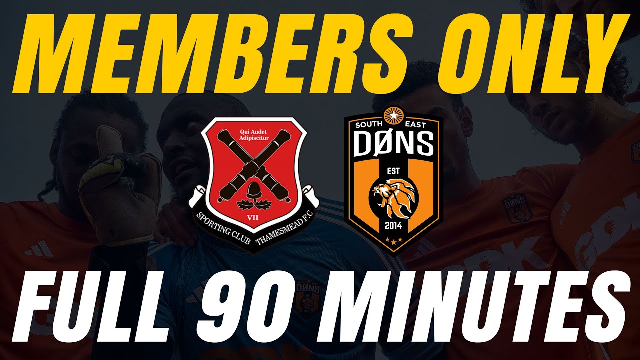 SE DONS vs SC Thamesmead | Full 90 Minutes - YouTube