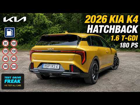2026 Kia K4 Hatchback 1.6 T-GDI 180 PS TEST DRIVE with Fuel Consumption and Performance Review