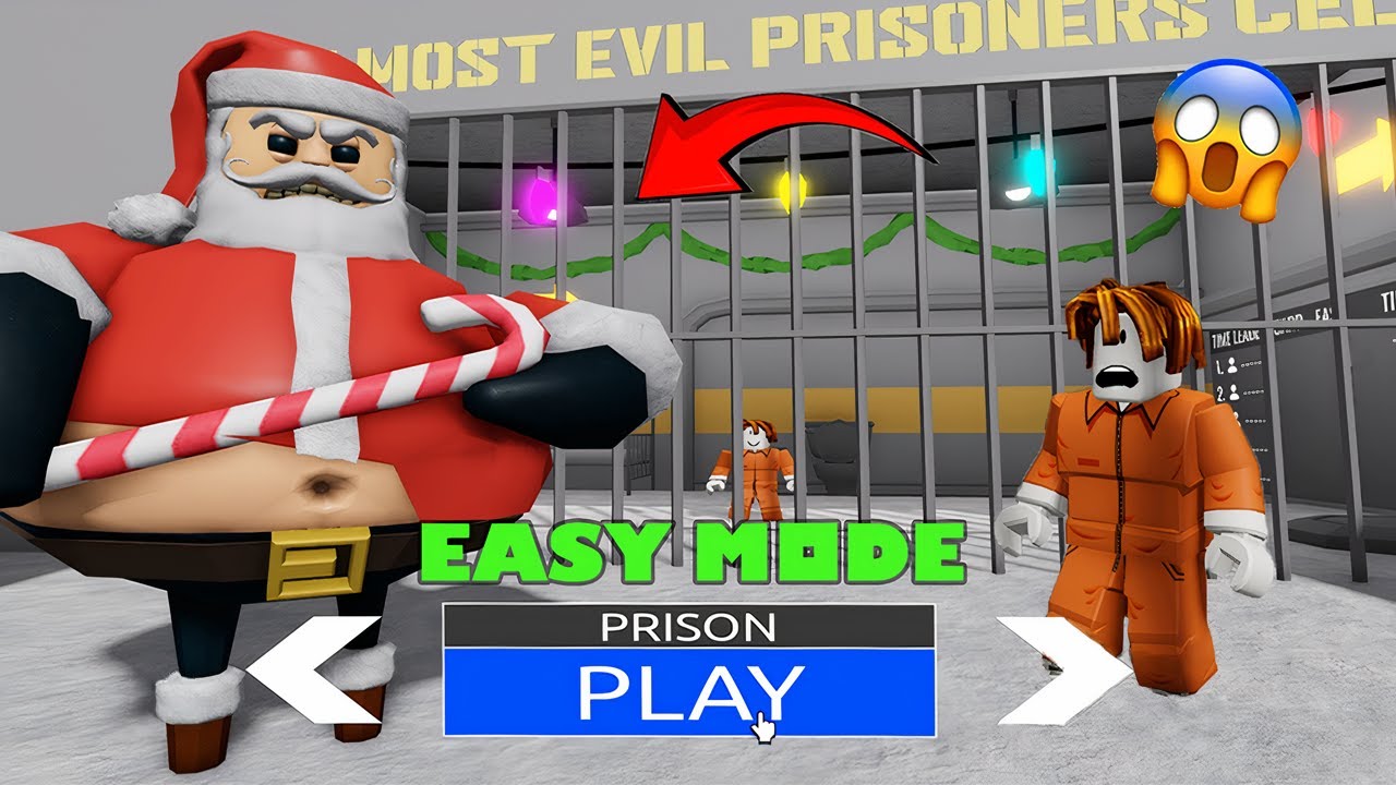 Barry's CHRISTMAS Prison Break IN ROBLOX Easy Mode! - YouTube
