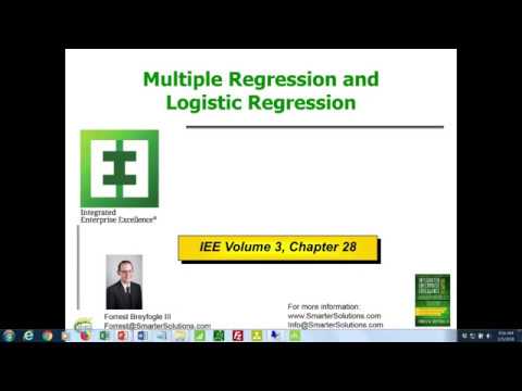 10-02 Lean Six Sigma Multiple Regression Logistic Regression - YouTube