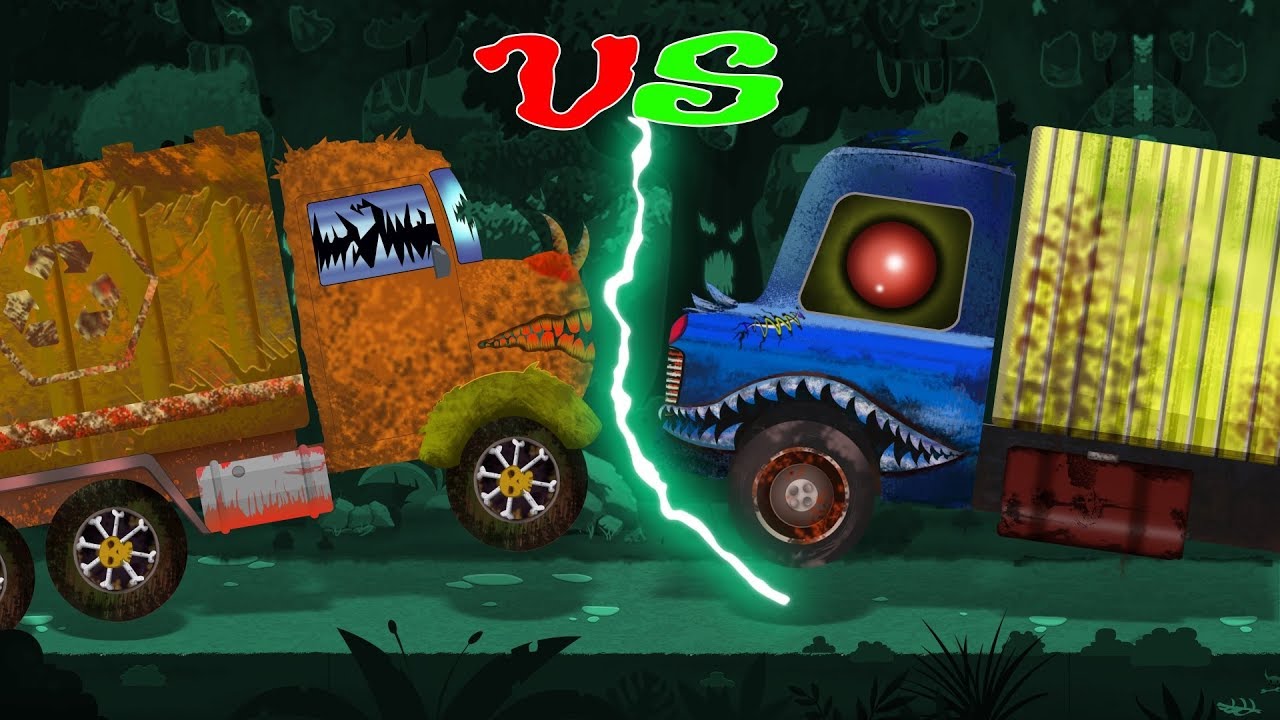 Scary VS Scary | Evil Truck | Evil Garbage Truck - YouTube