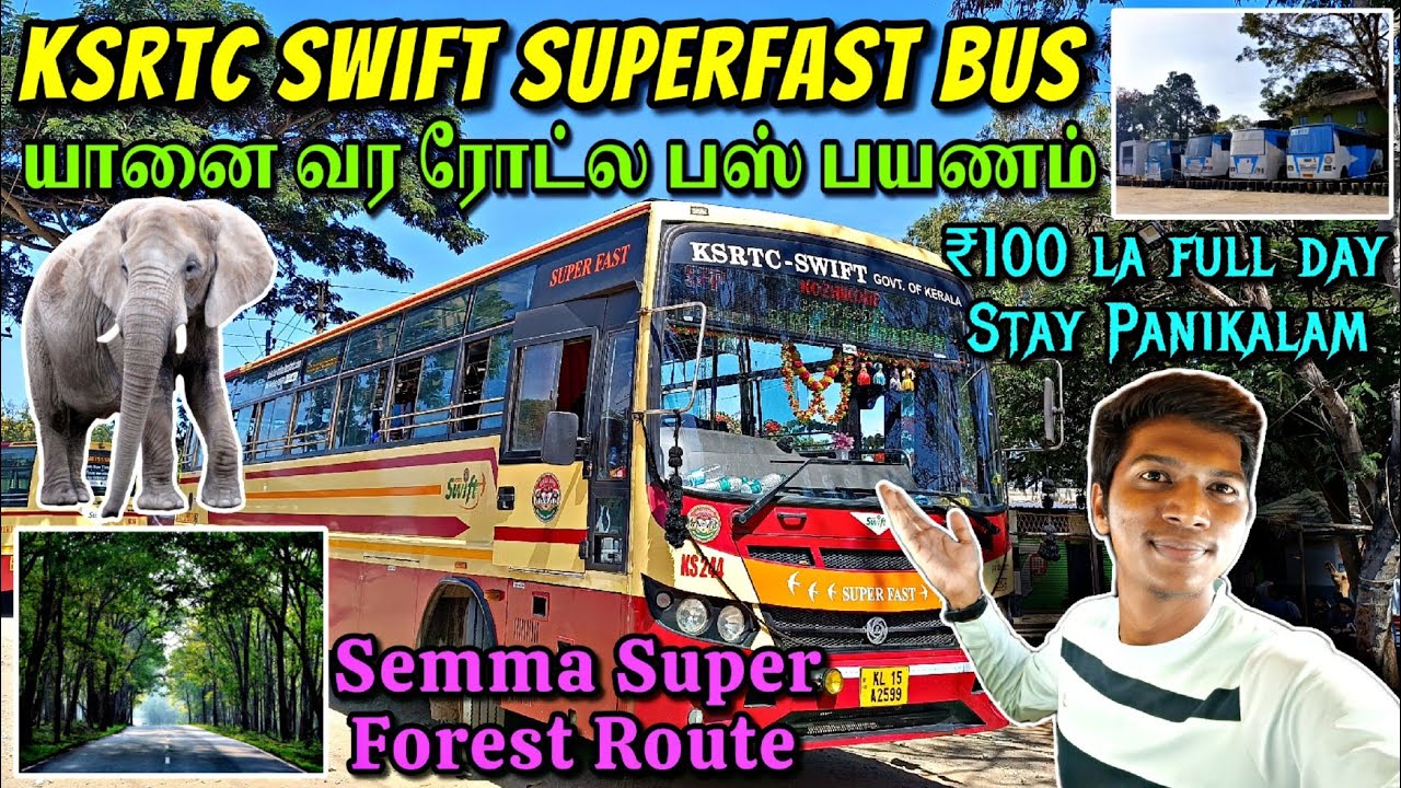 🚌KSRTC-SWIFT SUPERFAST BUS TRAVEL VLOG!!! Wayanad-Sultan Bathery to ...