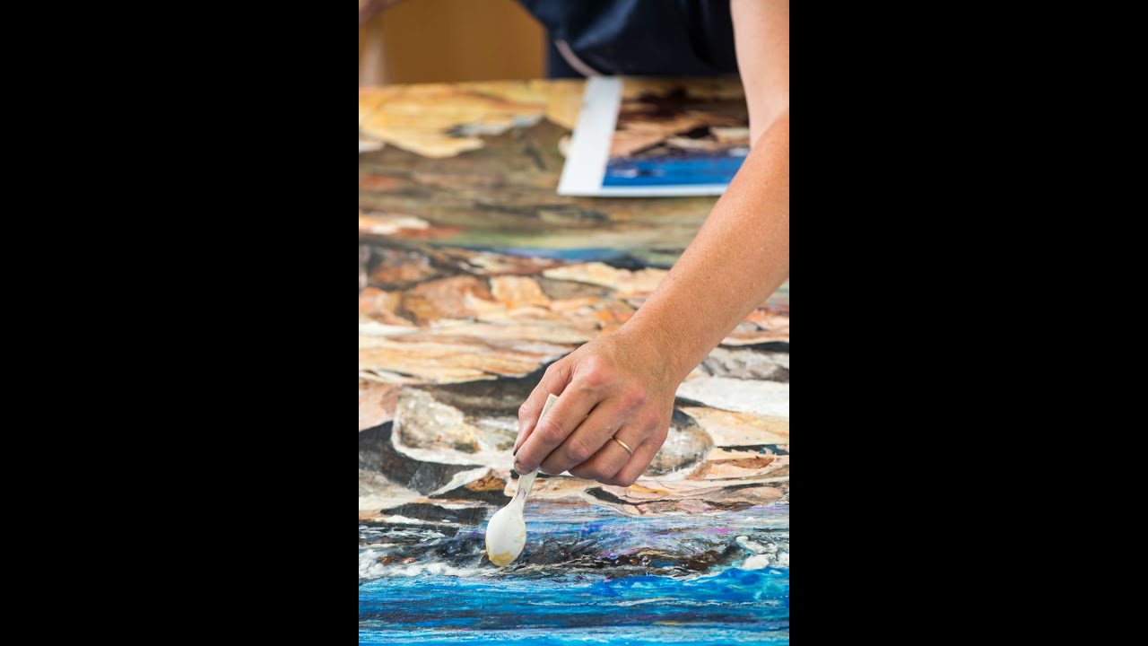 My pulp painting process SD 480p - YouTube