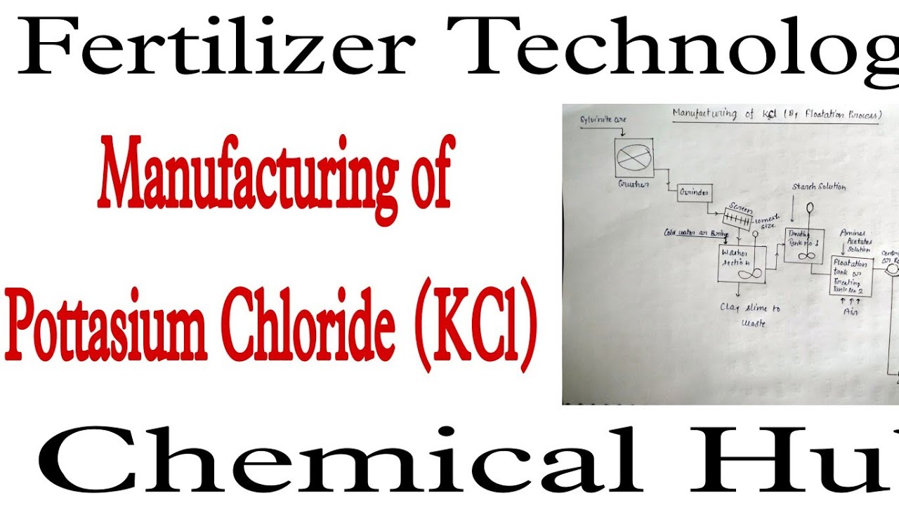 Manufacturing of Pottasium Chloride (KCl) #KCl_manufacturing #Potassium ...