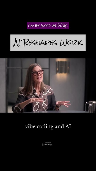AI & Crypto: Work's Future? - Cathie Wood on DOAC #digitalassets #ai #vibecoding - YouTube