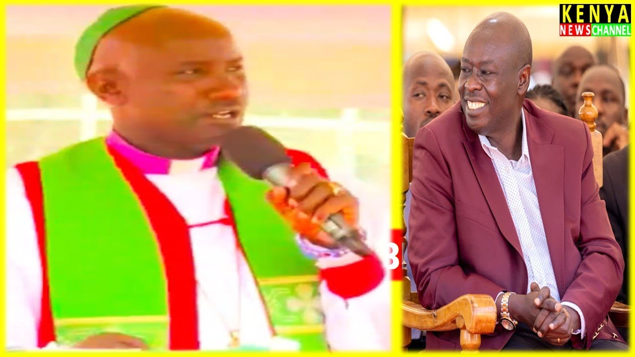 Listen how this Bishop encouraged Gachagua today in Church at Embu ...