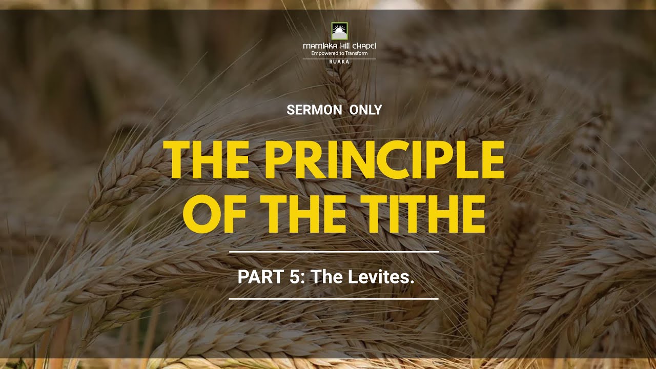 The Principle of the Tithe Part 5_The Levites - YouTube