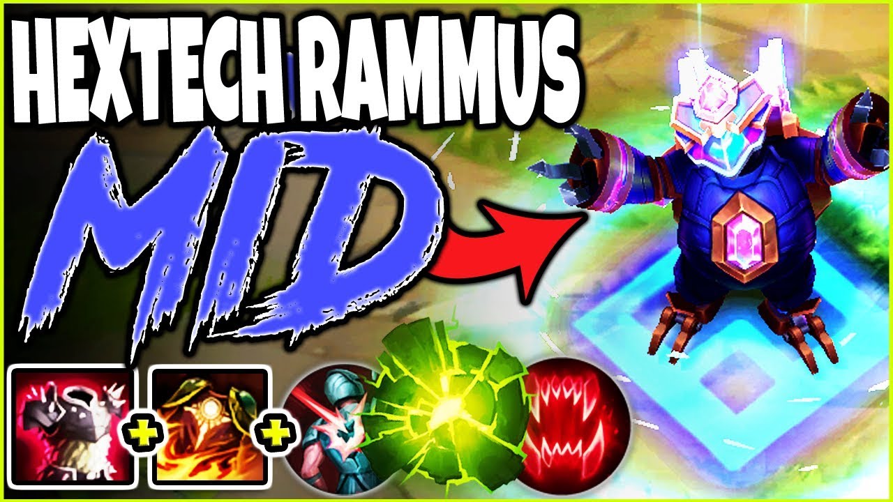 *WITH FACECAM* NEW HEXTECH RAMMUS SKIN 🔥 MID Lane Rammus vs Renekton ...