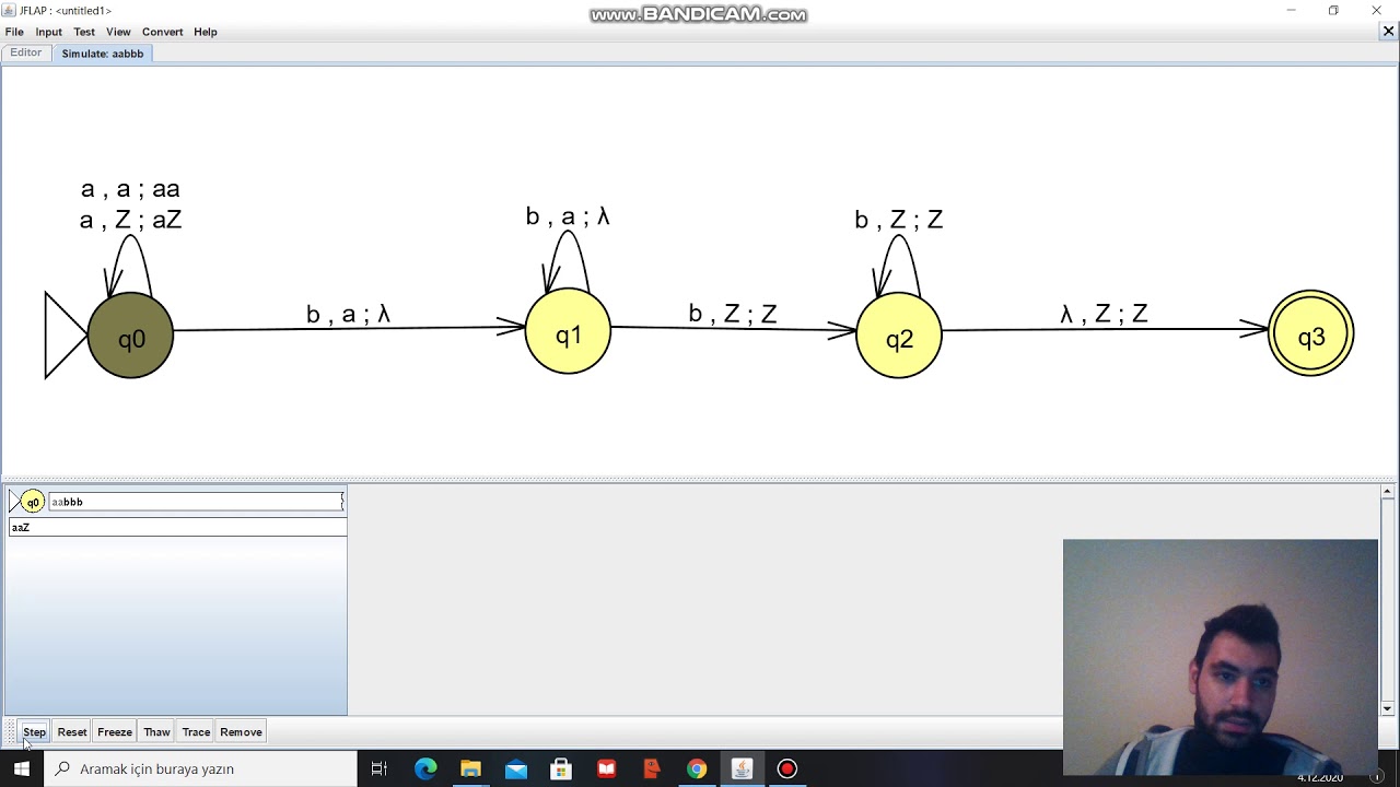 Theory Of Computation Pushdown Automaton Youtube