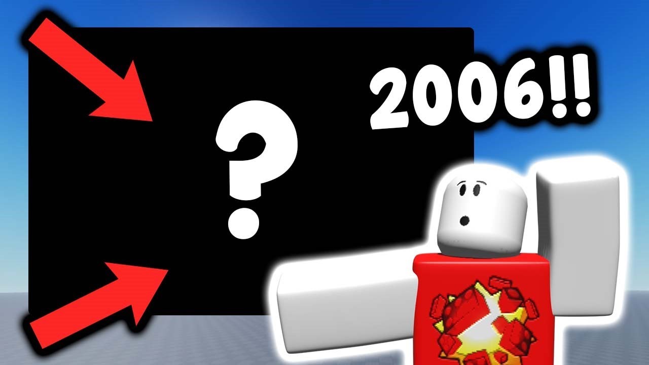 I Played the First Roblox Game Created on Roblox!! - YouTube