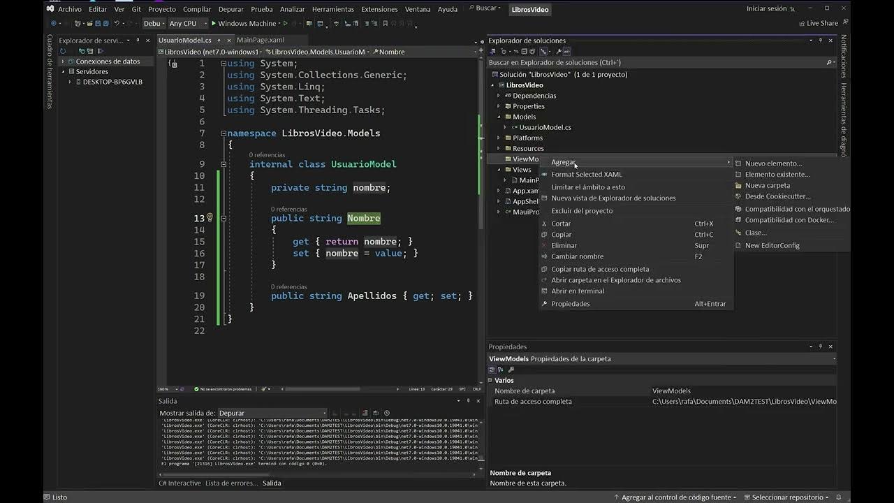 2. MAUI Reports - Primeros pasos Model y ViewModel - YouTube