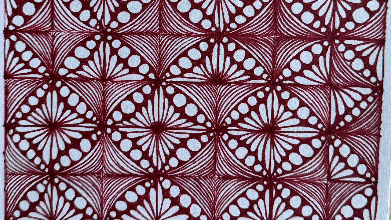 🎨 Easy Zentangle Art | Relaxing Abstract Patterns 🌀 - YouTube