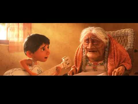 Coco : Miguel and grandma Coco Ending scene.......... - YouTube