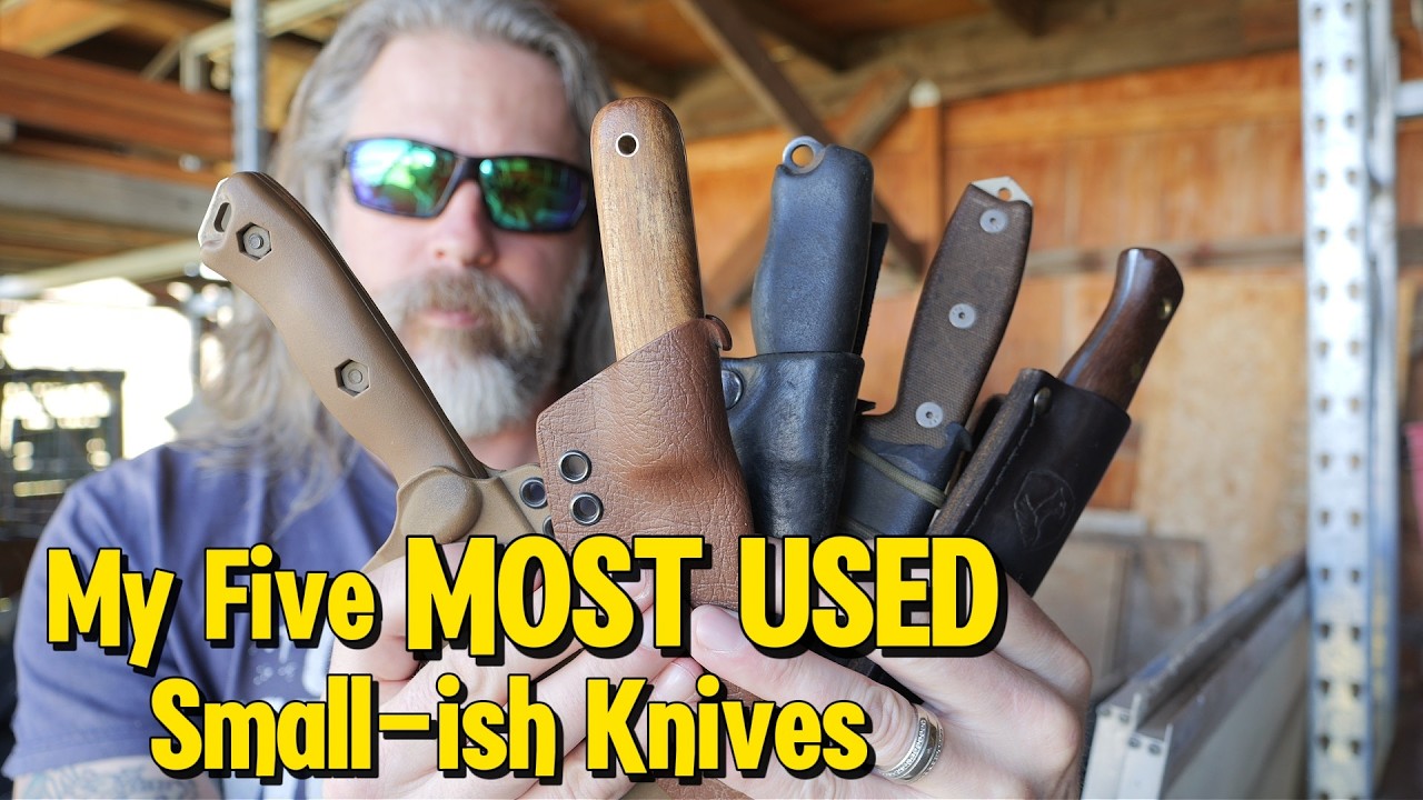 My Five MOST USED Small-ish Knives - YouTube