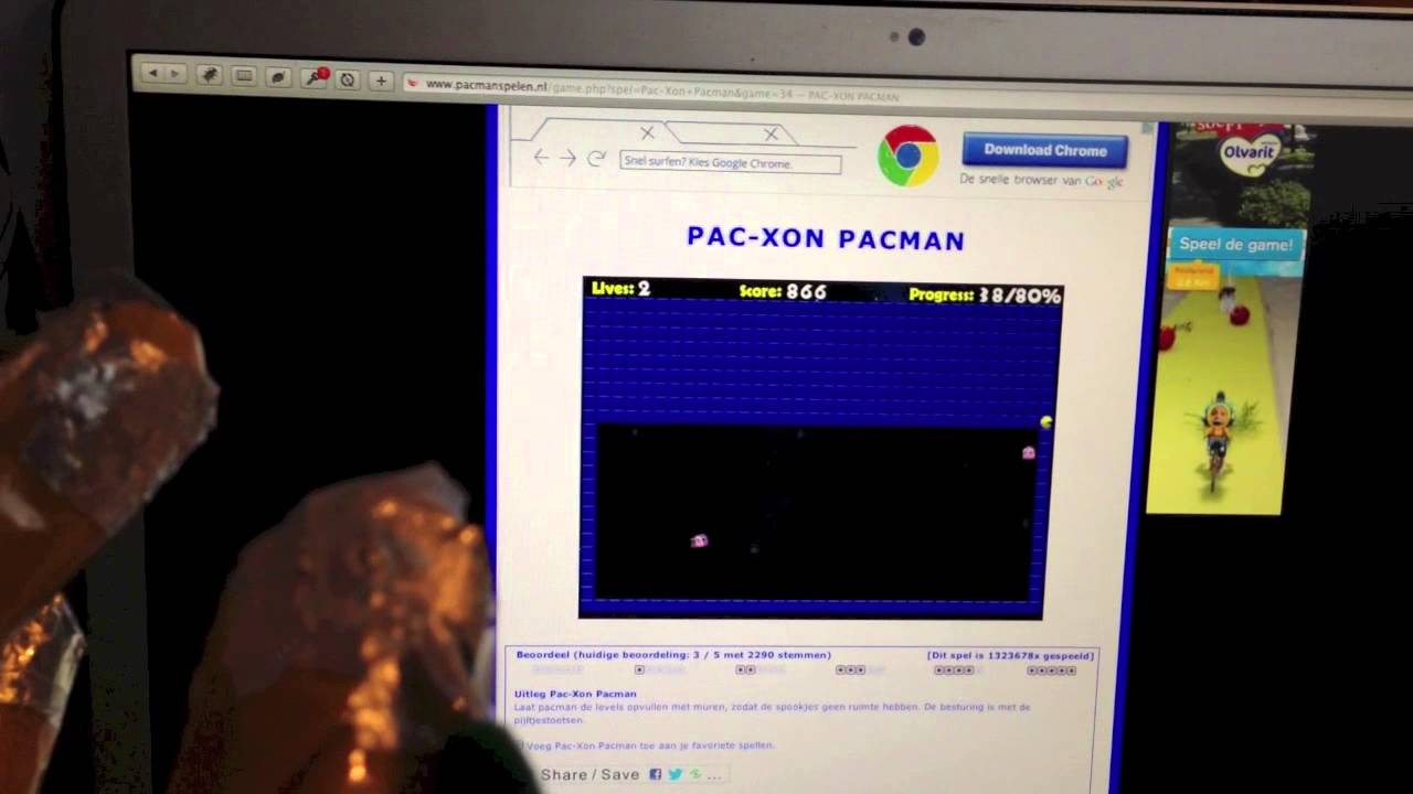 Makey - super magic handschoen en pacman - YouTube