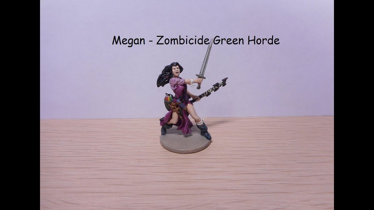 Painting Megan (Zombicide Green Horde) - YouTube
