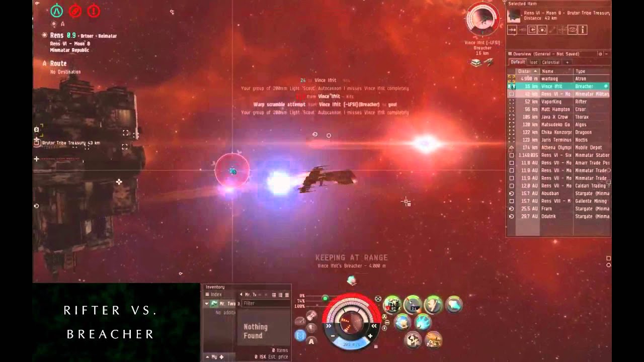 EVE Rifter vs. Breacher [my first kill] - YouTube