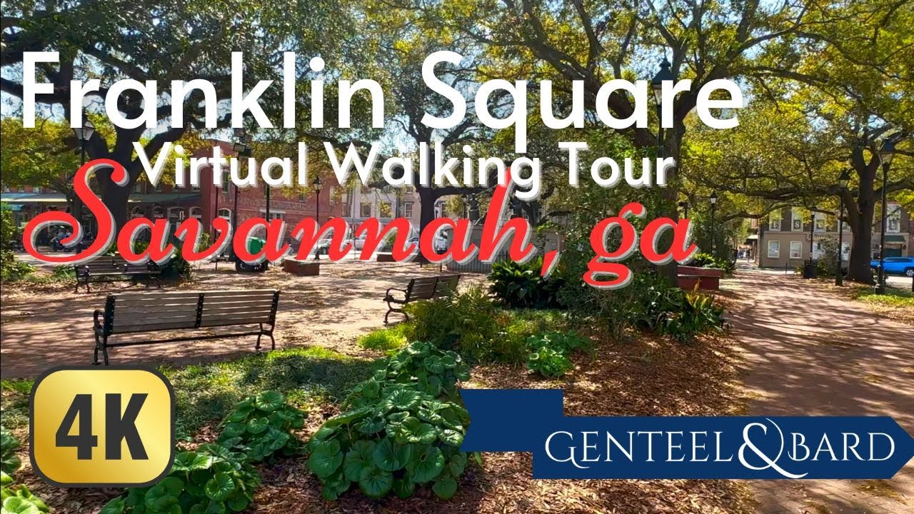 Savannah, Georgia Franklin Square, Virtual Walking Tour - Immersive ...