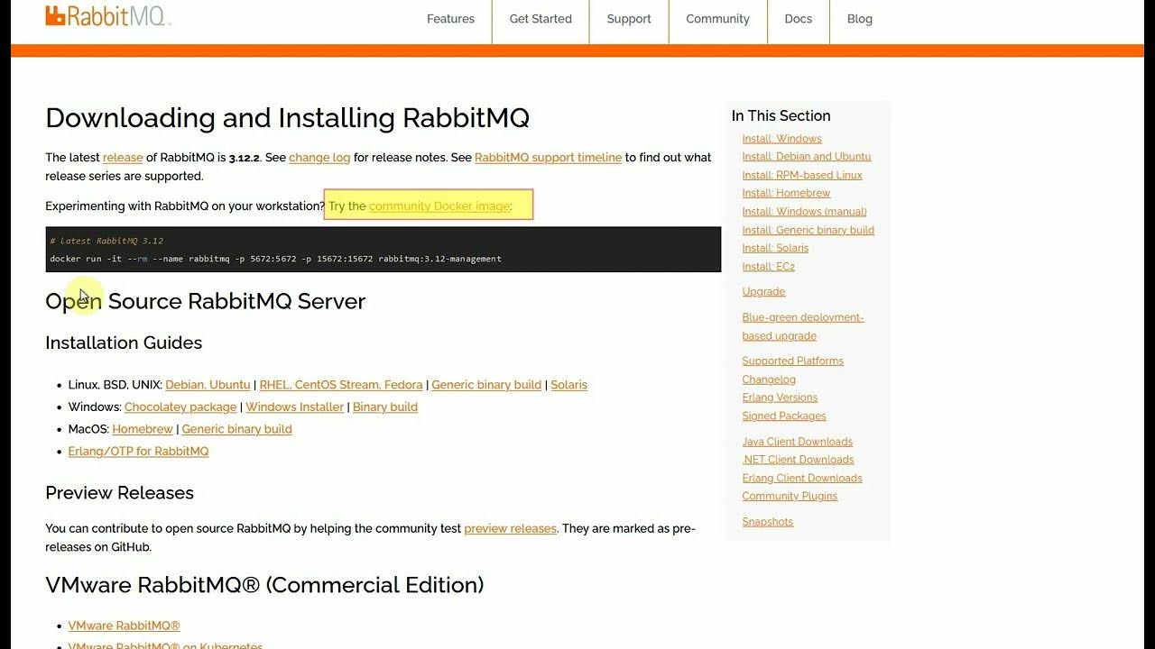 Install Rabbitmq Using Docker On Red Hat Enterprise Linux 8 Youtube