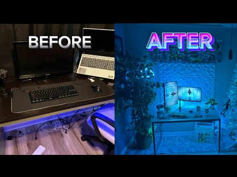Transforming My Messy Setup Into My Dream Gaming Setup! - YouTube