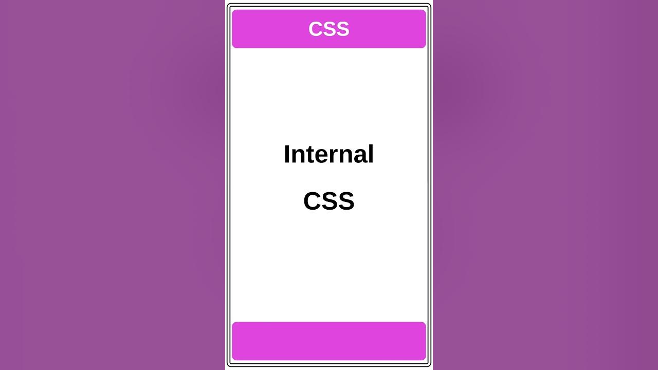 𝐈𝐧𝐭𝐞𝐫𝐧𝐚𝐥 𝐂𝐒𝐒 | #style #css #internal #html5 #html #htmltutorial #webdevelopment ...
