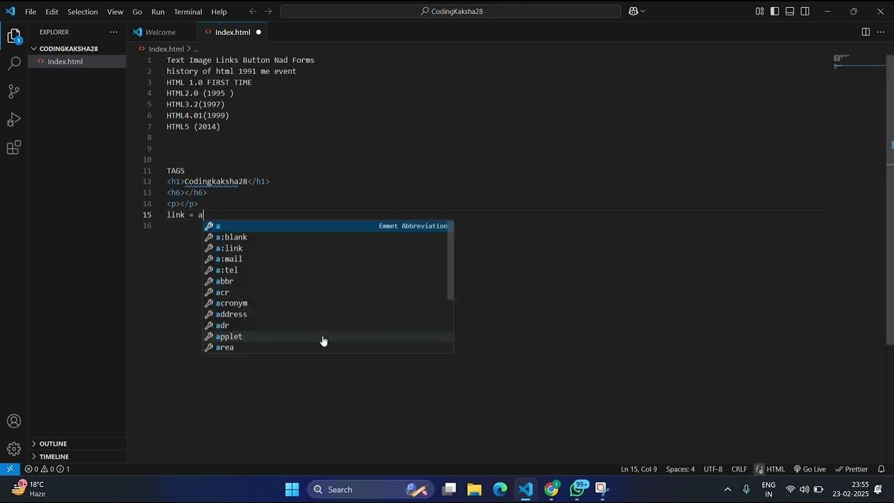 What is HTML? | HTML History, Importance of Tags & Basics in Visual Studio (Step-by-Step Guide ...