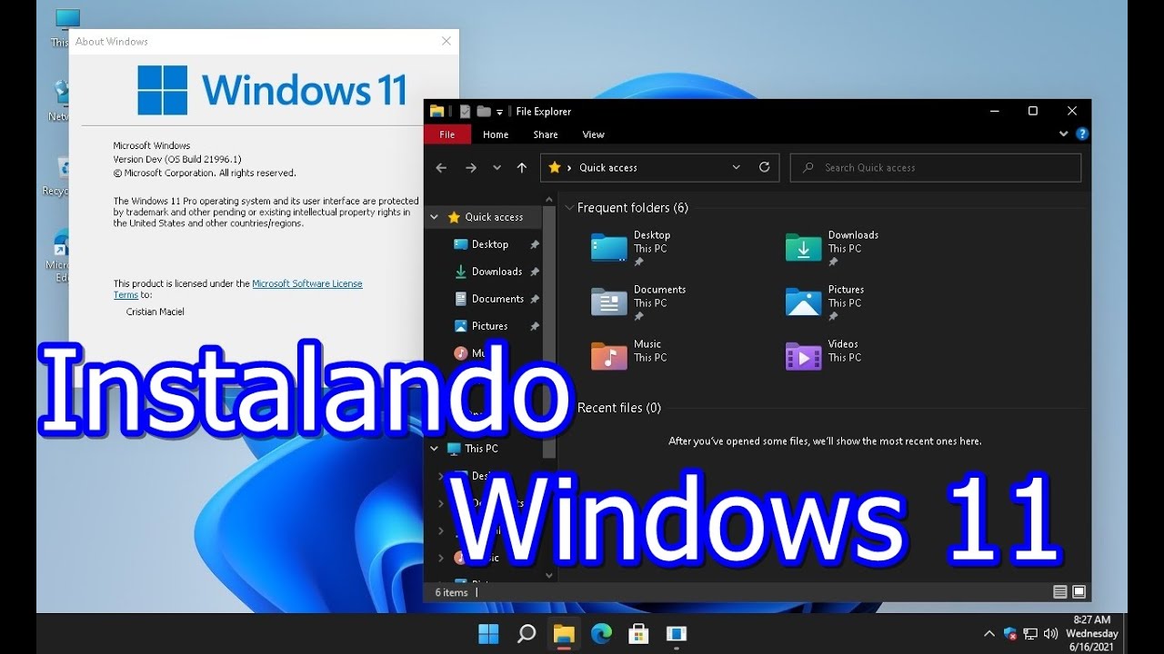 Instalando o Windows 11 - YouTube