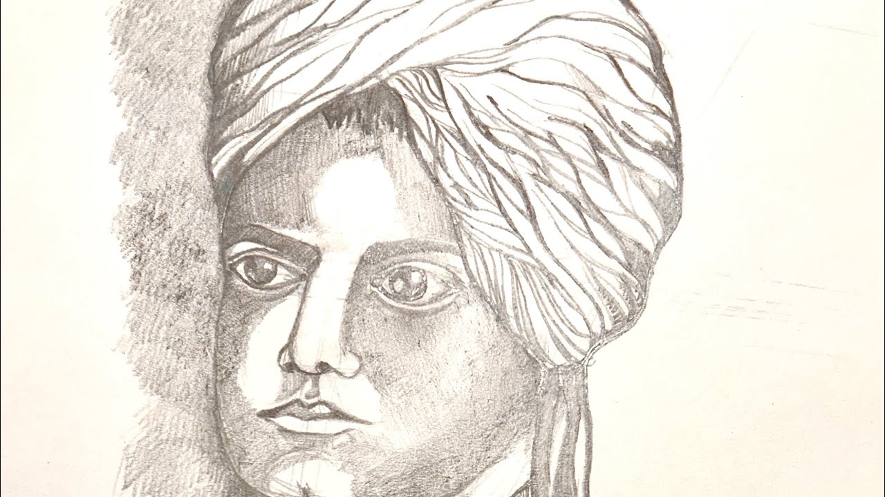 National Youth Day. Mystical Life of Swami Vivekananda. Swamiji drawing ...