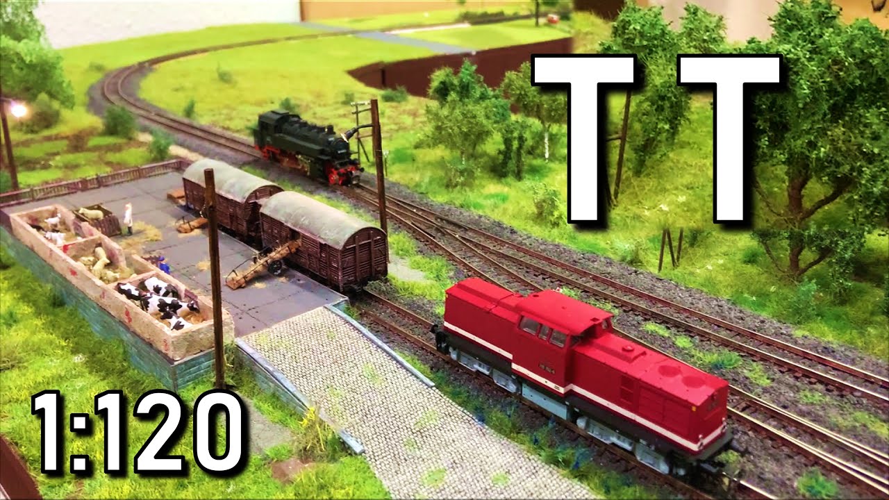 TT Modulanlage 1:120 - Modellbahn des AMC Chemnitz - YouTube