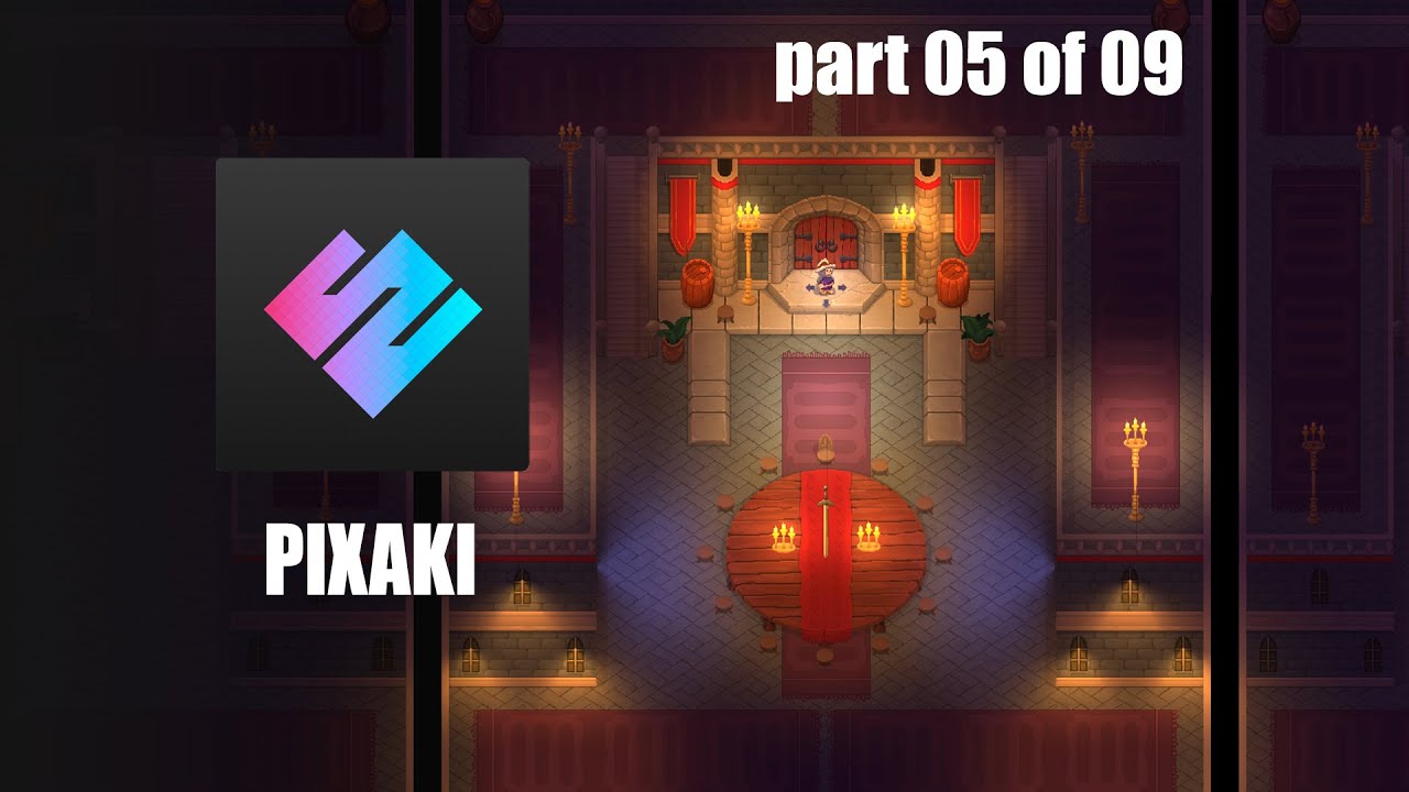 Drawing a Pixel Art Medieval Castle Interior on iPad - Part 05 of 09 ...