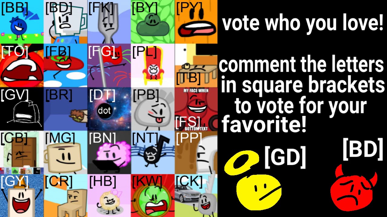 Vote for your favorite Object Cringe character!!! Do it now - YouTube
