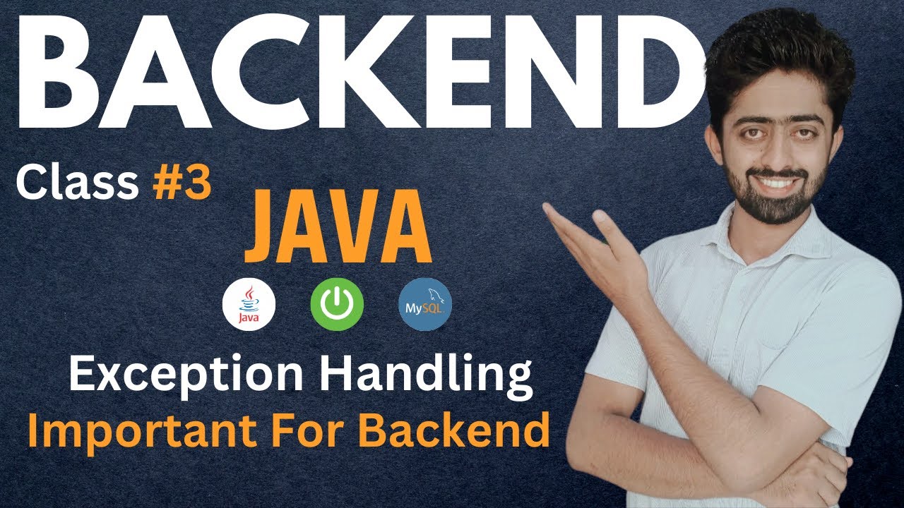 Exception Handling In Java Backend Development Course Lecture 03 7381