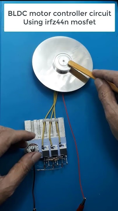 BLDC motor controller circuit Using irfz44n mosfet - YouTube