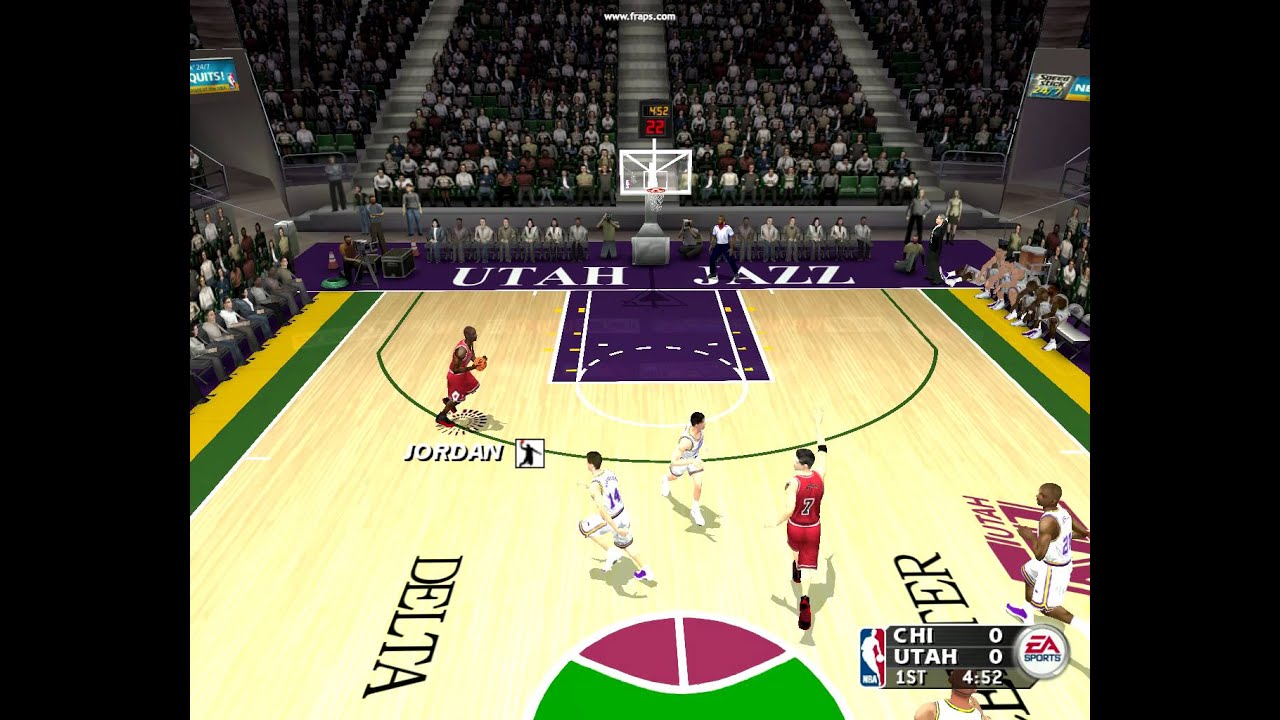 Nba live 04 95-96 season rosters and courts.avi - YouTube