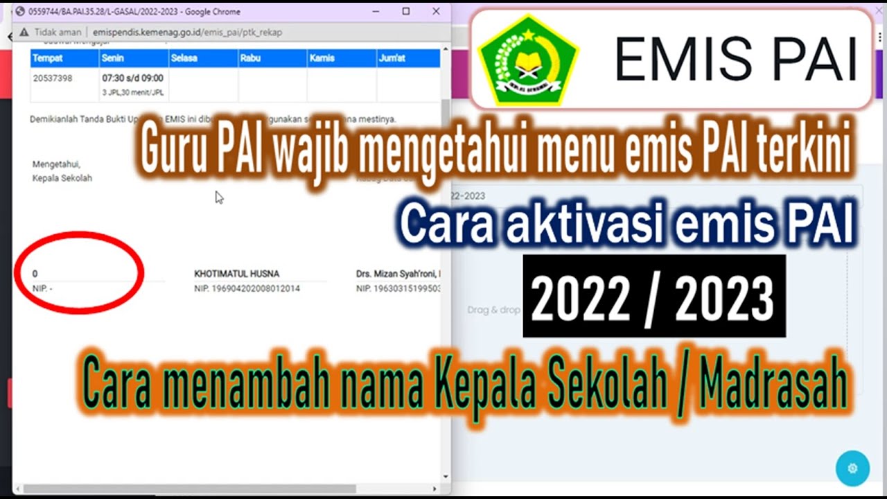 tutorial cara update emis PAI 2022-2023 - YouTube