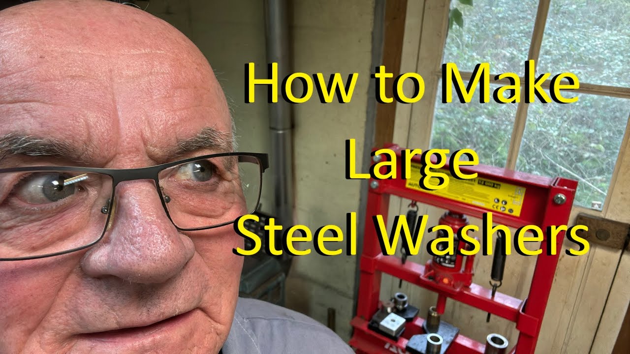 How to make thick steel washers - YouTube