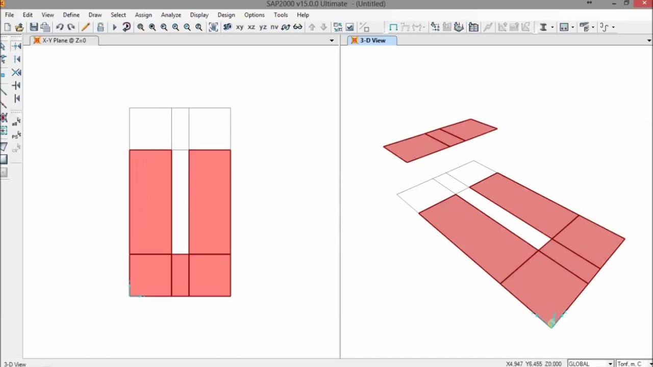 Design Staircase in Sap2000 - YouTube