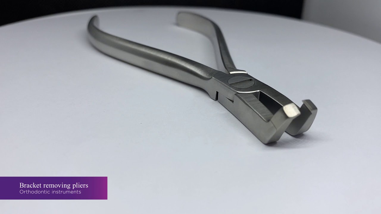 Orthodontic bracket removing pliers - YouTube
