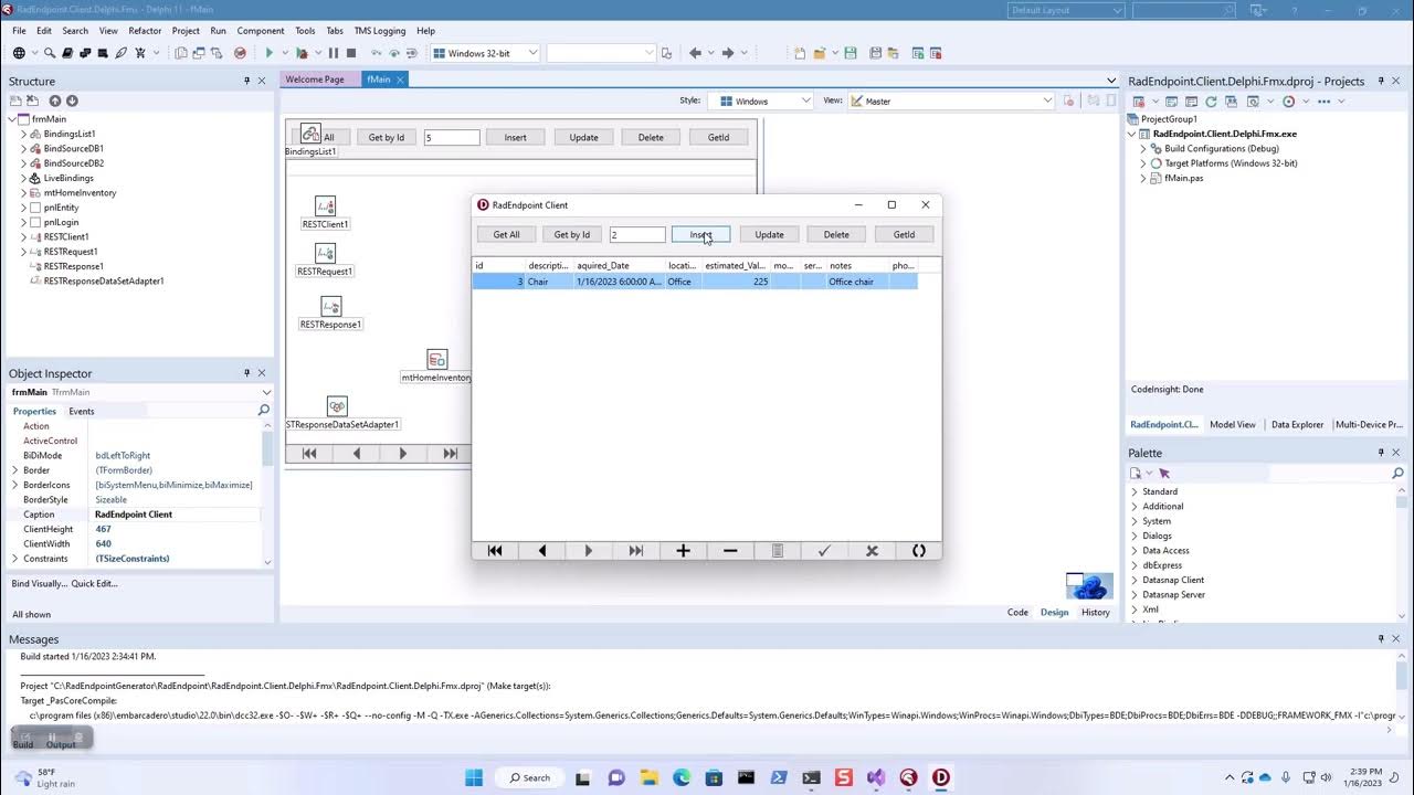 RAD Endpoint Generator Delphi FMX Client - YouTube