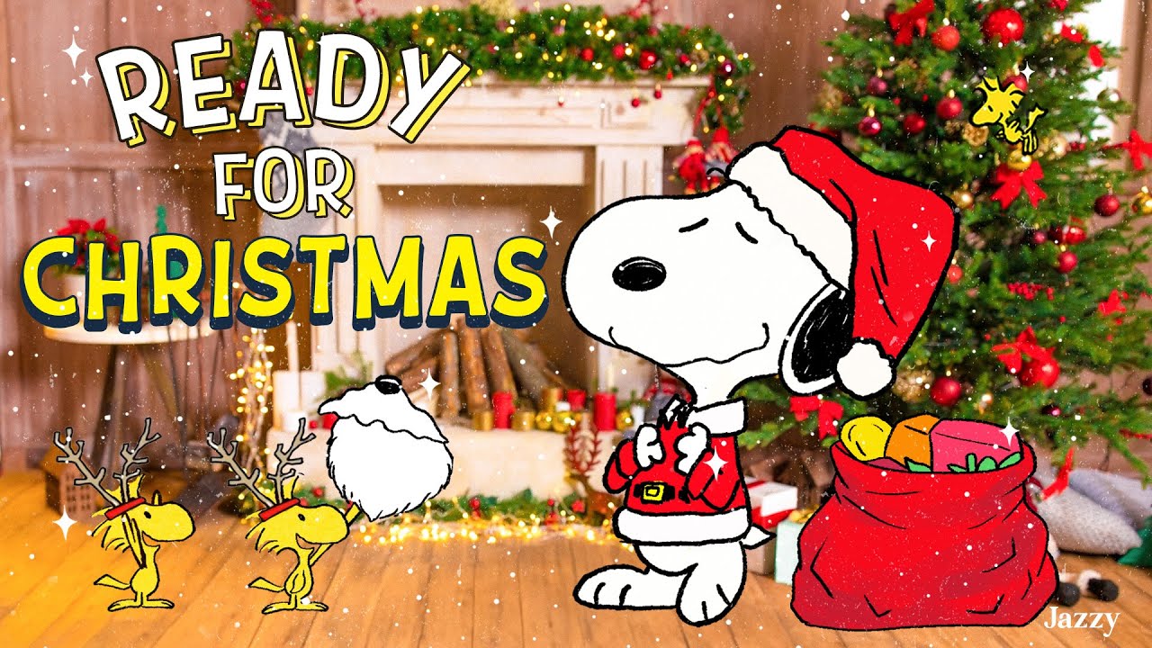 Winter Christmas Morning with Snoopy 🎅 ️| Positive Lo-fi Jazz for Cozy ...